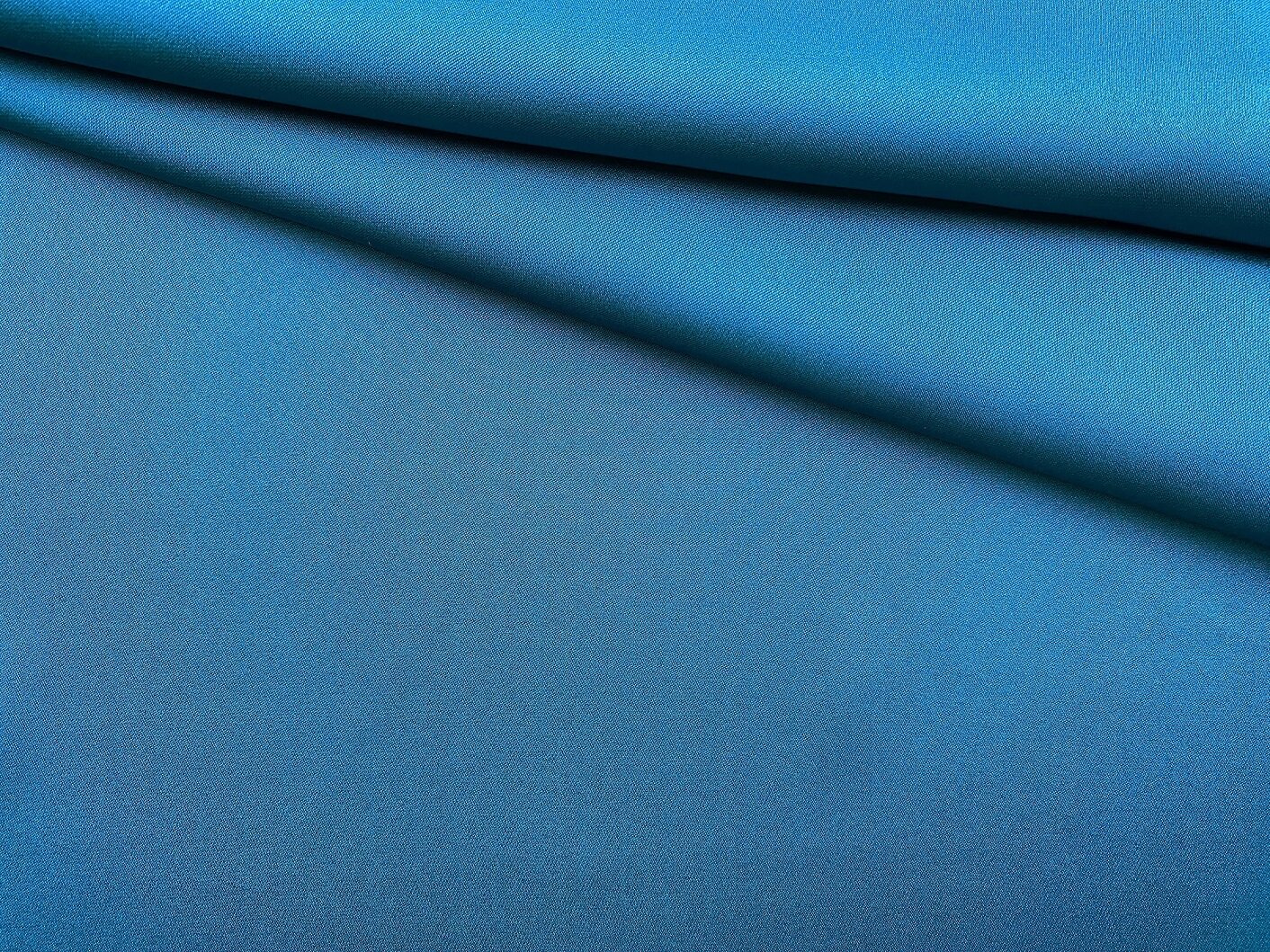 Ткань Кади тено-изумрудного цвета 46668