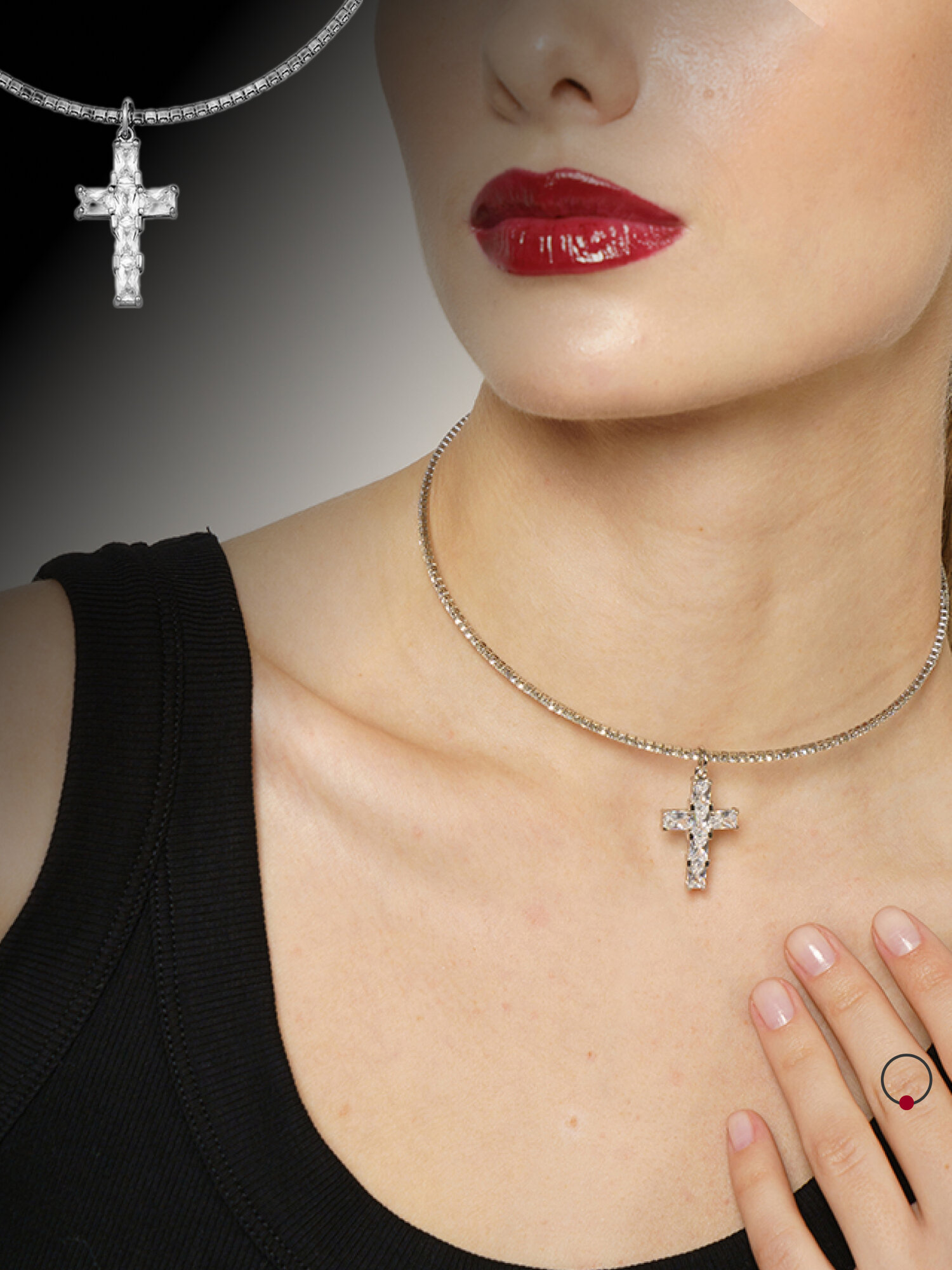 Чокер, кристаллы Swarovski