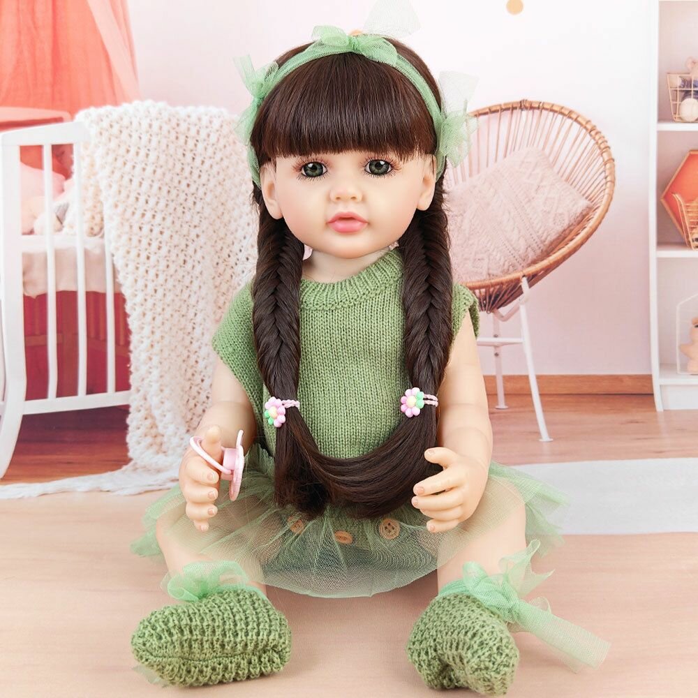 Кукла реборн Интерактивная кукла для девочки Функция русского диалога Высота 55 см