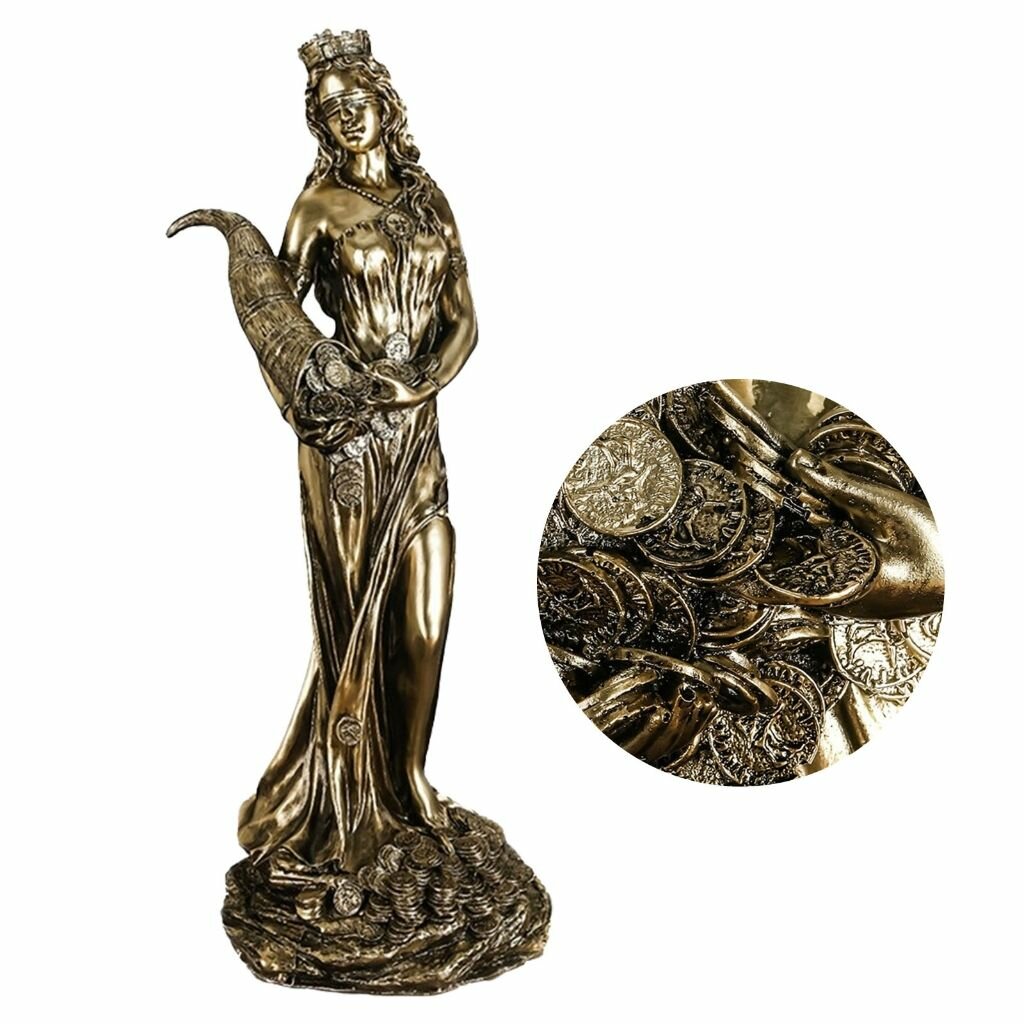 Декоративные статуэтки, Фигурка греческой богини богатства - S