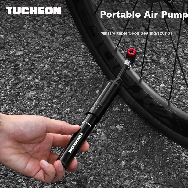 Ousen Portable Mini Bicycle Pump for Road Bike Mountain Bike Emergency On-board Equipment Cycling Inflator Pump