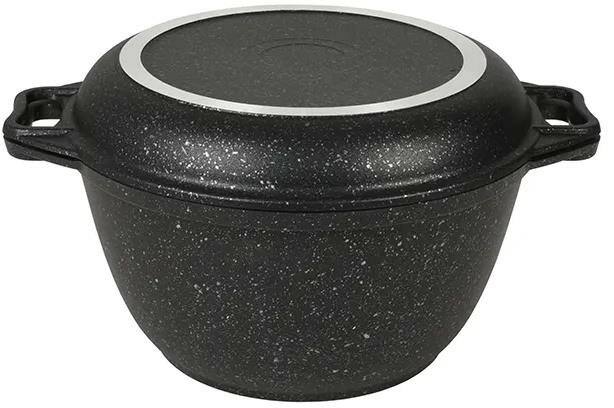 Казан KUKMARA кмт44а объем 4 л, алюминий, с антипригарным покрытием, темно-серый