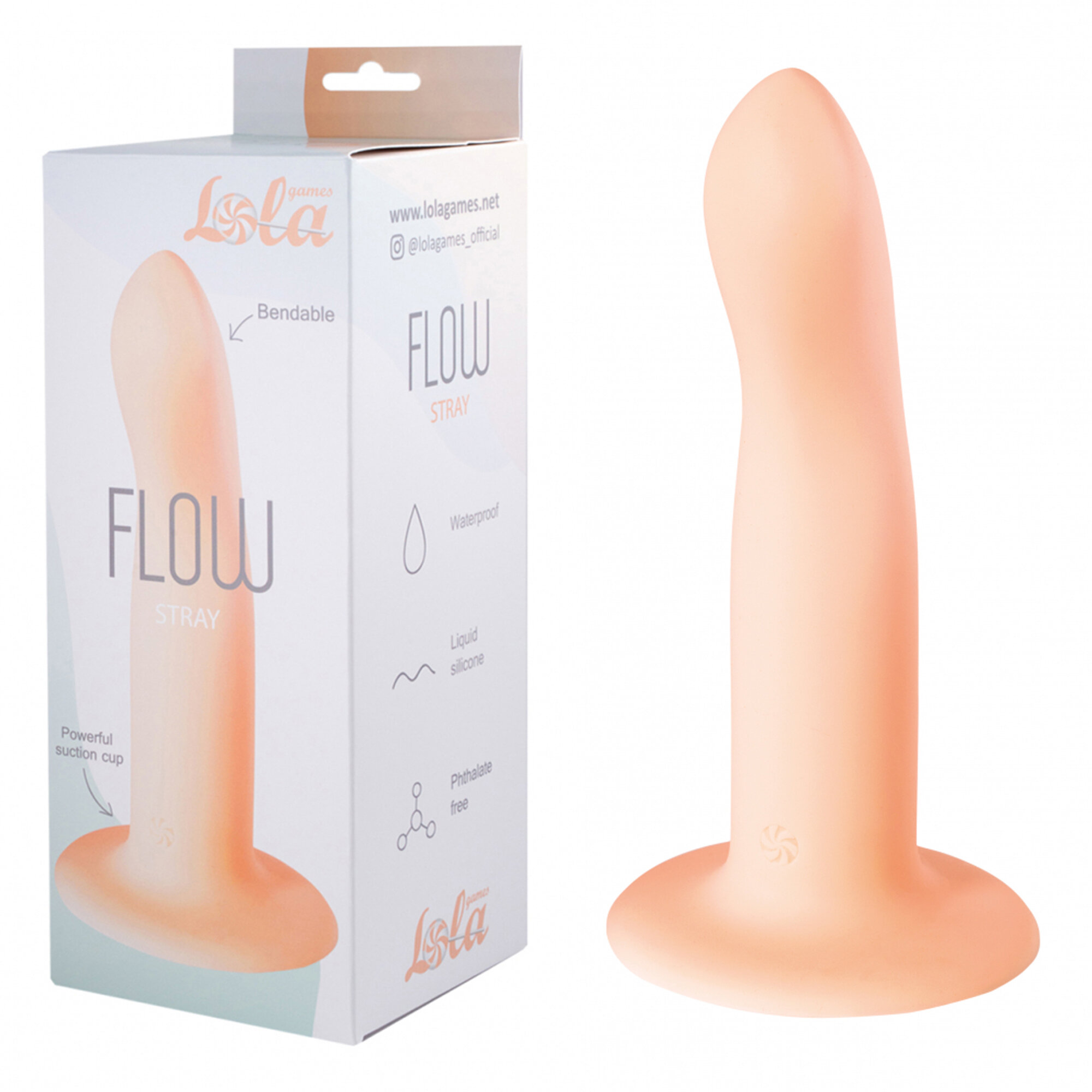 Нереалистичный дилдо Flow Stray Flesh (16.6, Ø 3.4 см) Lola Toys