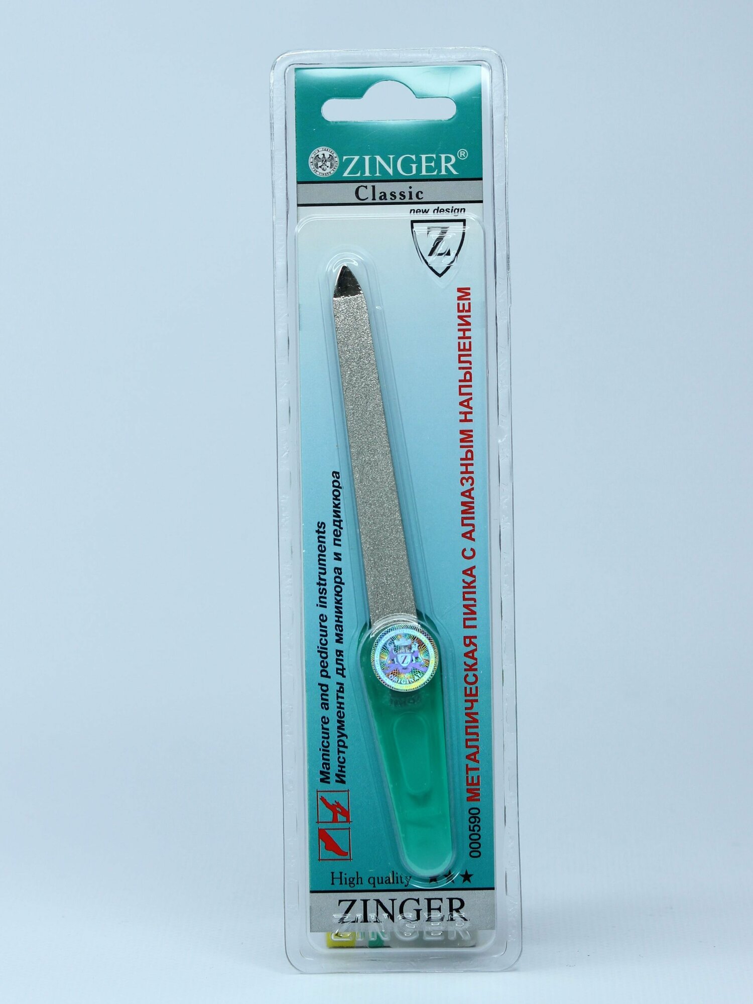 Пилка для ногтей алмазная ZINGER FB-60 (000590)