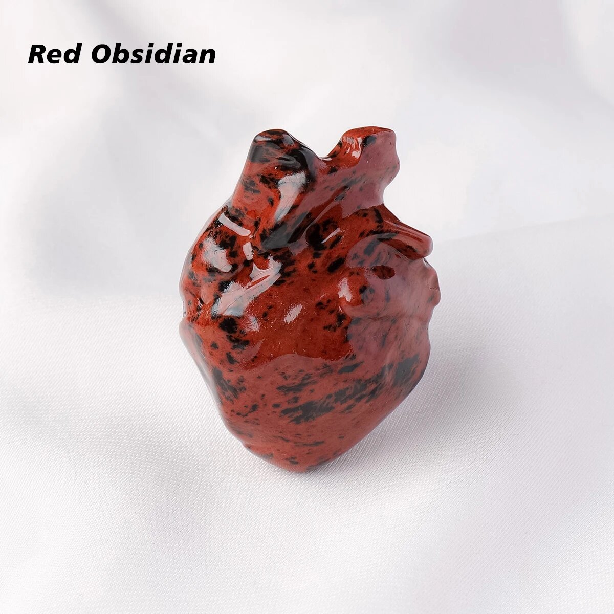 1 Шт, Натуральный Кристалл, Необработанный Камень, Ручная Работа, Резьба В Форме Сердца, Модель Фэн-шуй