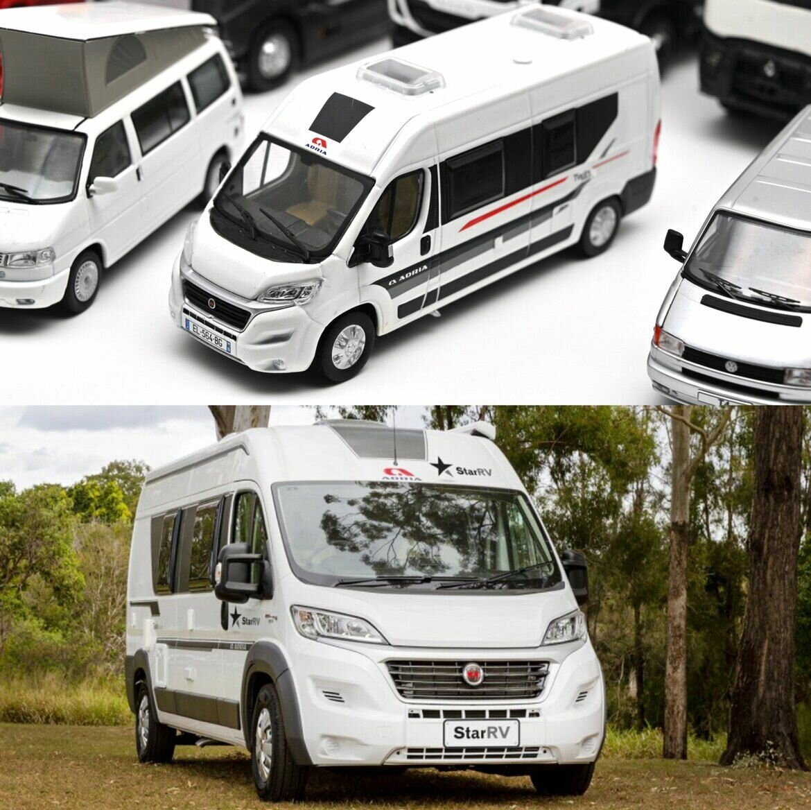 IXO 2015 Fiat Ducato Adria Twin 600 SPT Масштаб 1:43 Автодом