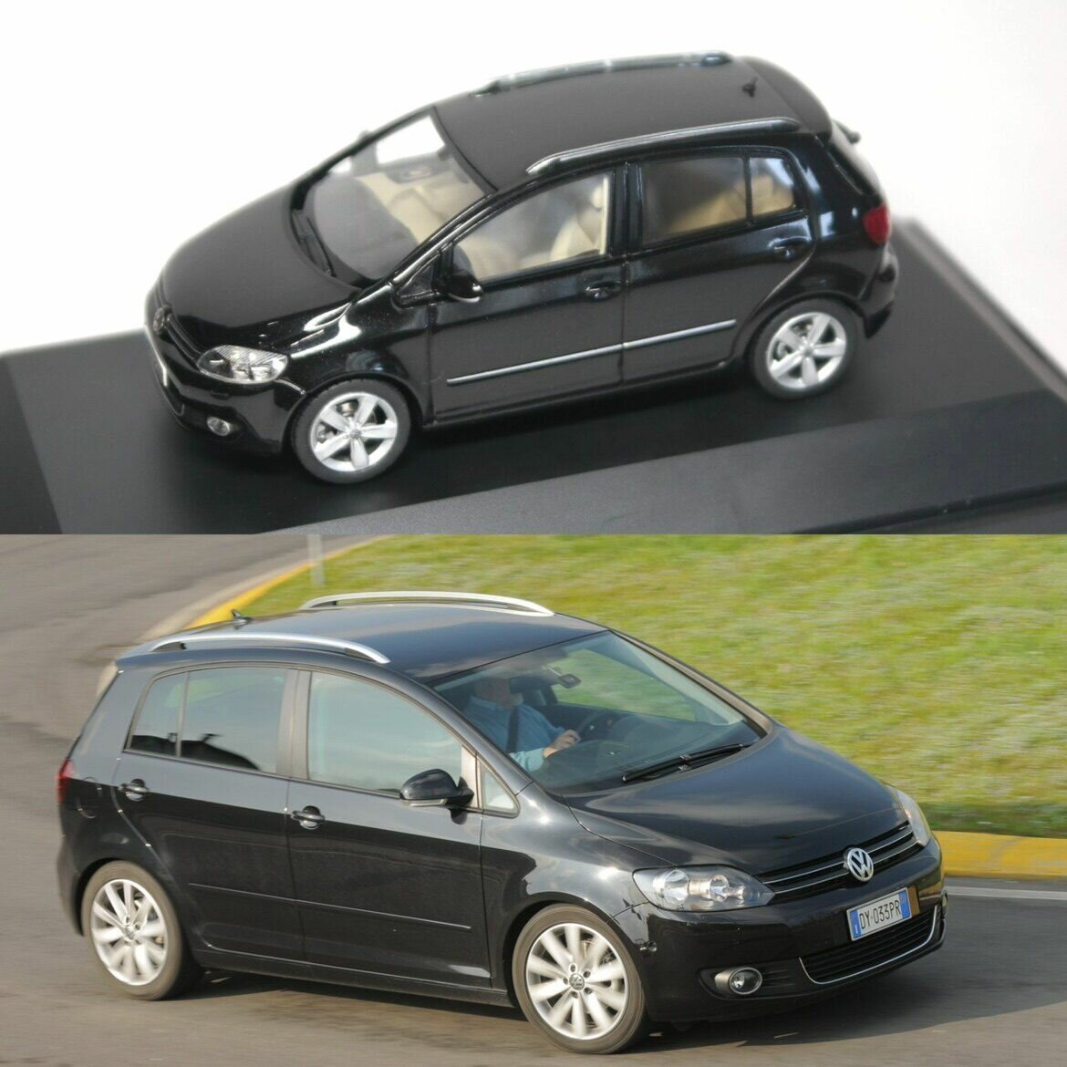 Minichamps Volkswagen Golf Plus High Roof, масштаб 1:43, черныймодель автомобиля