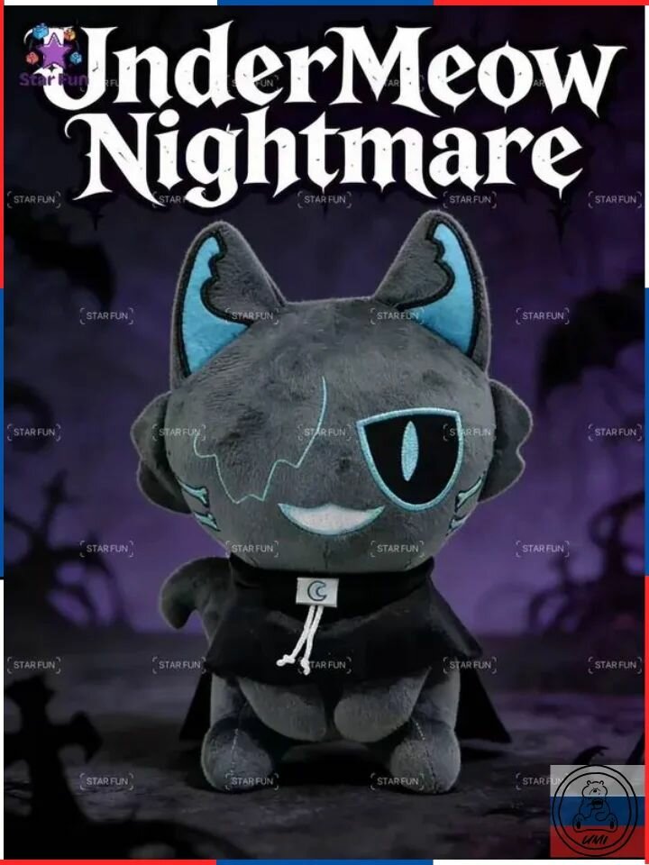 Плюшевая игрушка Кошмар Санс (UnderMeow Nightmare) из AU Undertale (Подземелье) 27cm