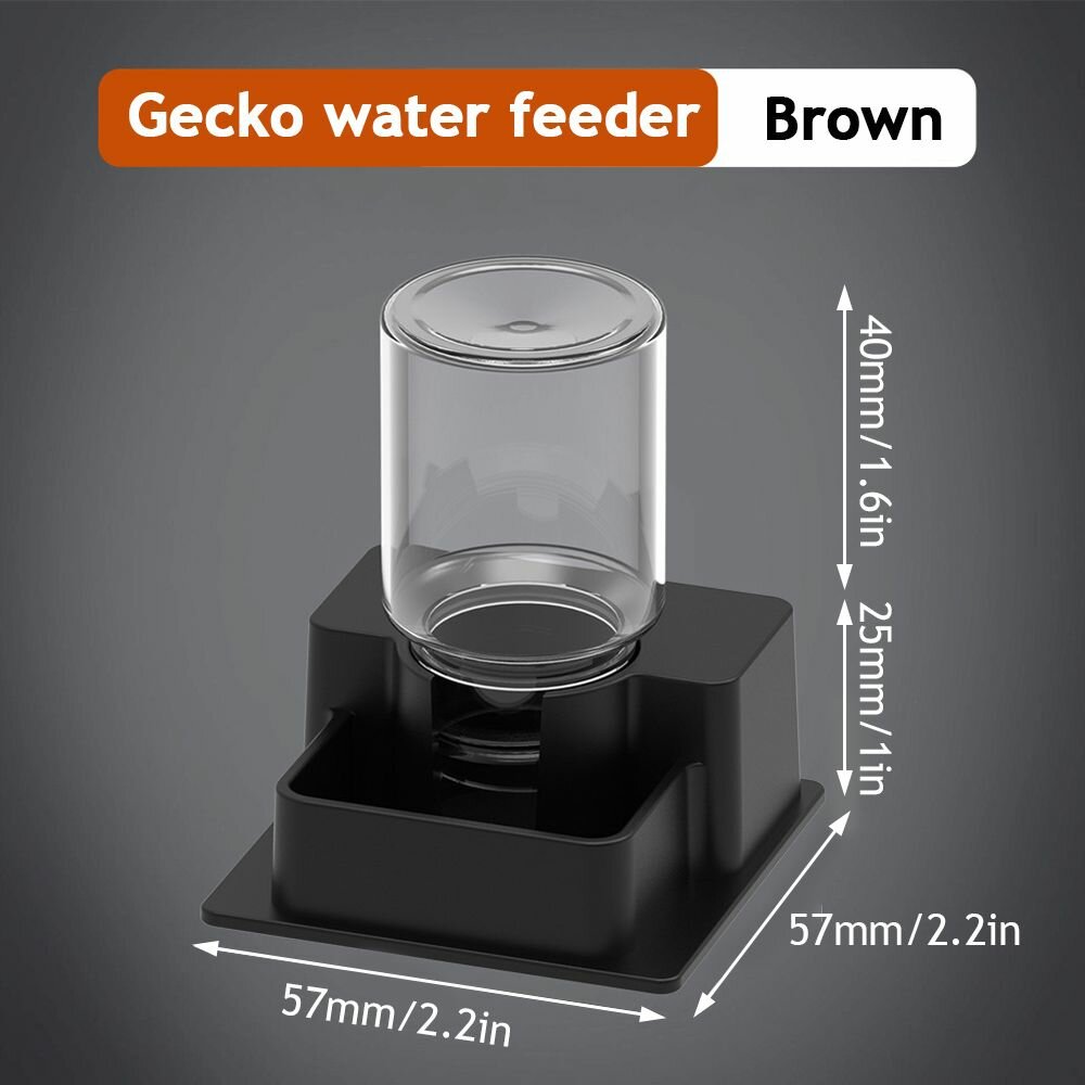 Автоматическая поилка для гекконов, хамелеонов и рептилий, компактная (5.7x5.7x6.5 см)