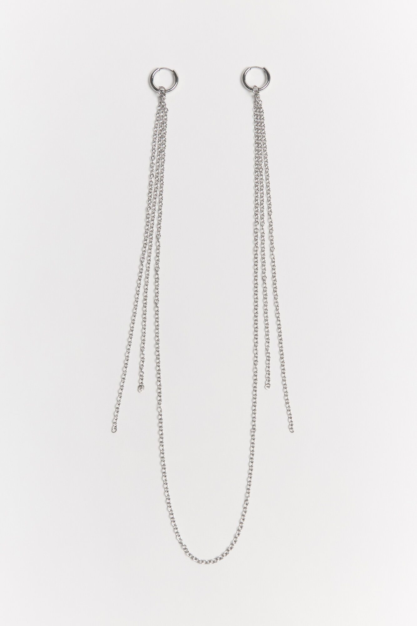 Серьги с подвесками, цепочки