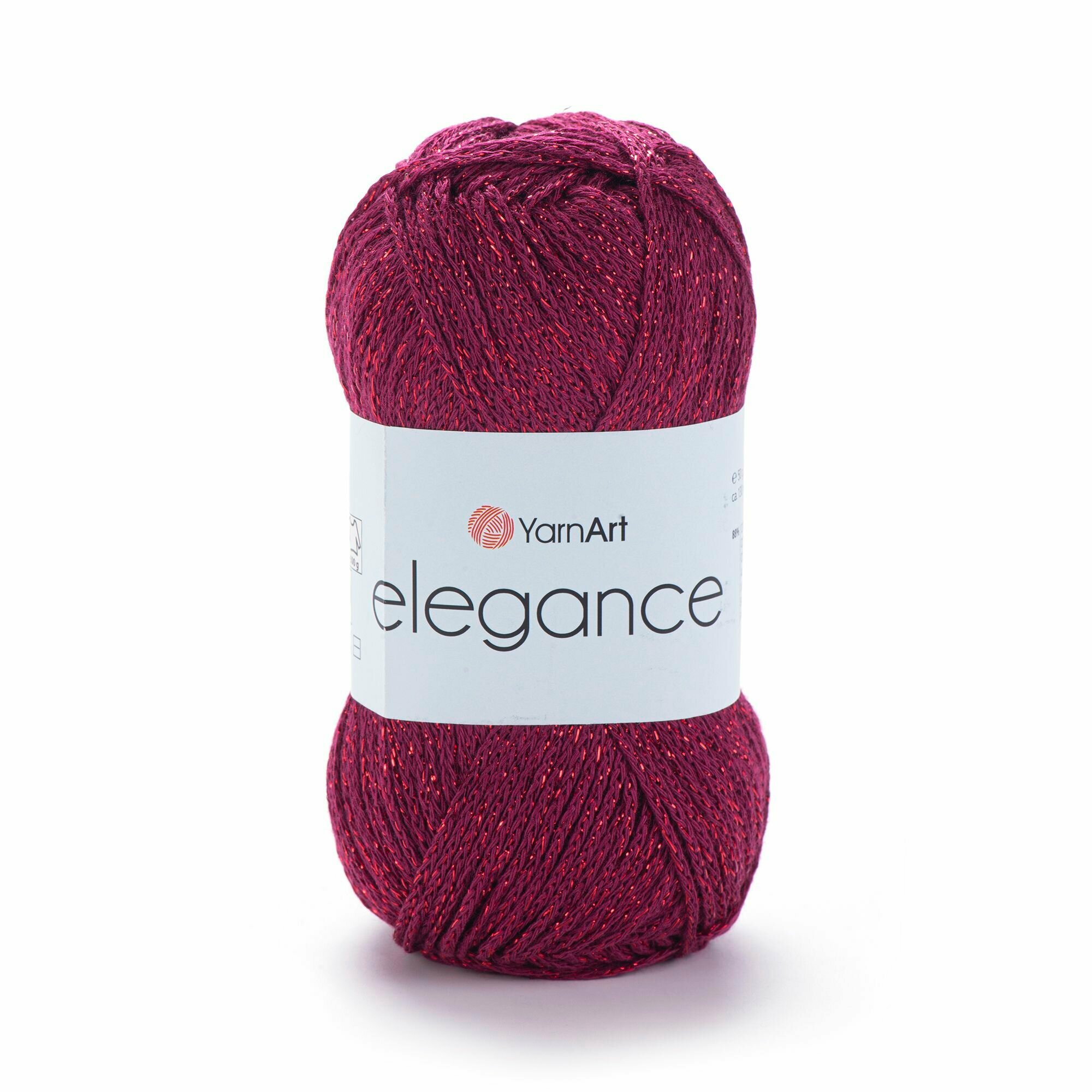 Пряжа YarnArt Elegance 123 бордо (50г/130м, упаковка 5 мотков)