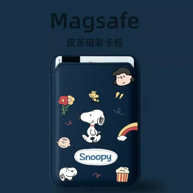Новая модель MINISO Косплей аксессуар Снупи Card holder Магнитный держатель для карт .