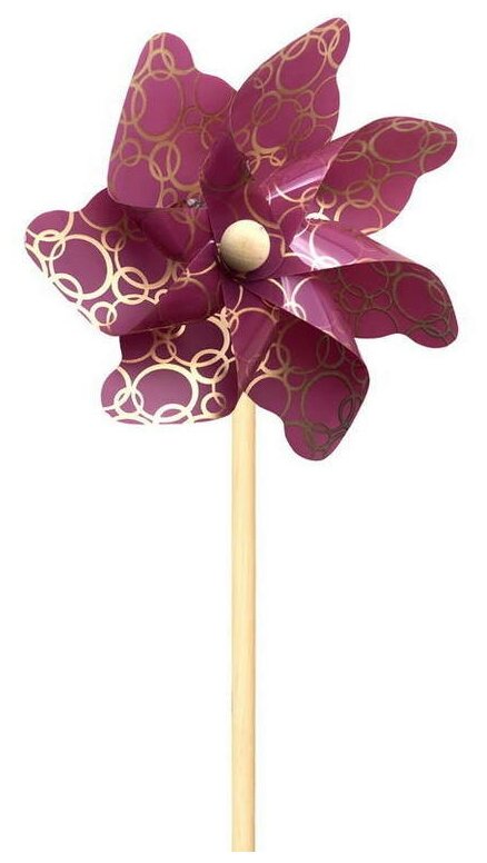 Ветрячок "Золотые колечки" 48 см, бордовый ЯиГрушка 12204