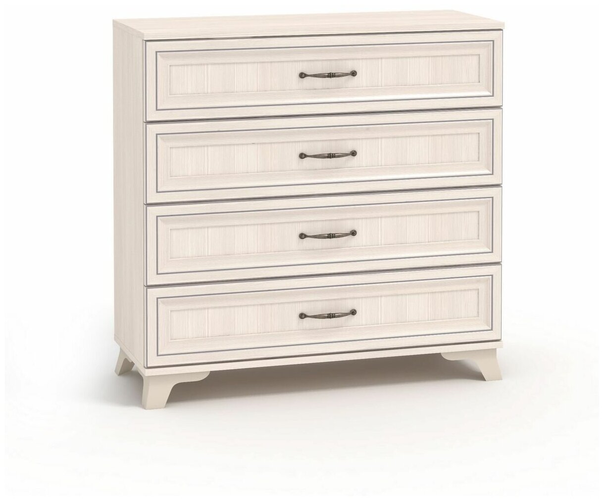 Комод Ариэль КМ-4 бодега светлая/бодега светлая с патиной