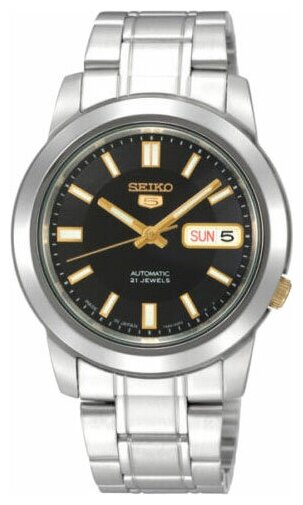 Наручные часы SEIKO, серебристый/черный — фото 1