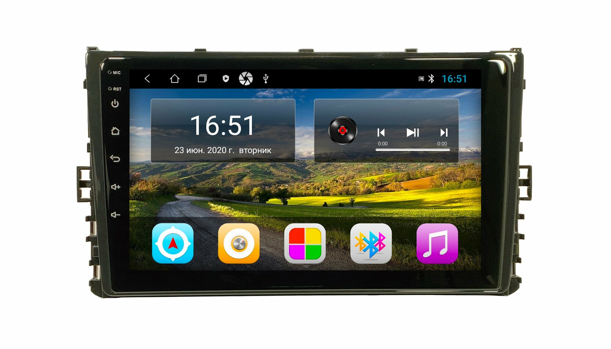 Магнитола MEDIABASS Volkswagen Polo 2017+, 8/128ГБ, голосовое управление, / Фольксваген Поло + Переходная рамка / андроид магнитола