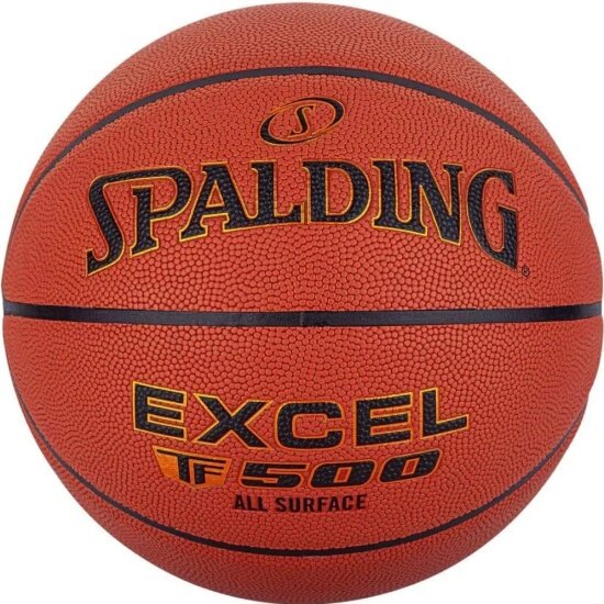 Мяч баскетбольный Spalding TF-500 Excel In/Out р.6, 76798z, коричнево-черный
