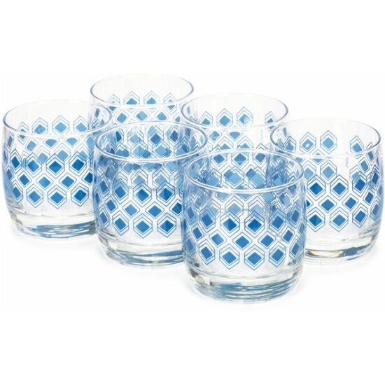 Набор стаканов Luminarc ромб топаз 6шт 310 мл низкие (SO0028)