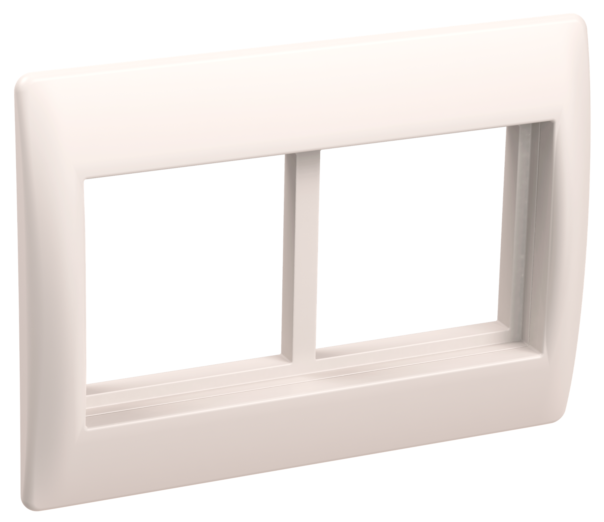 Рамка и суппорт на 4 модуля 75мм для К. К. "Праймер" белый IEK