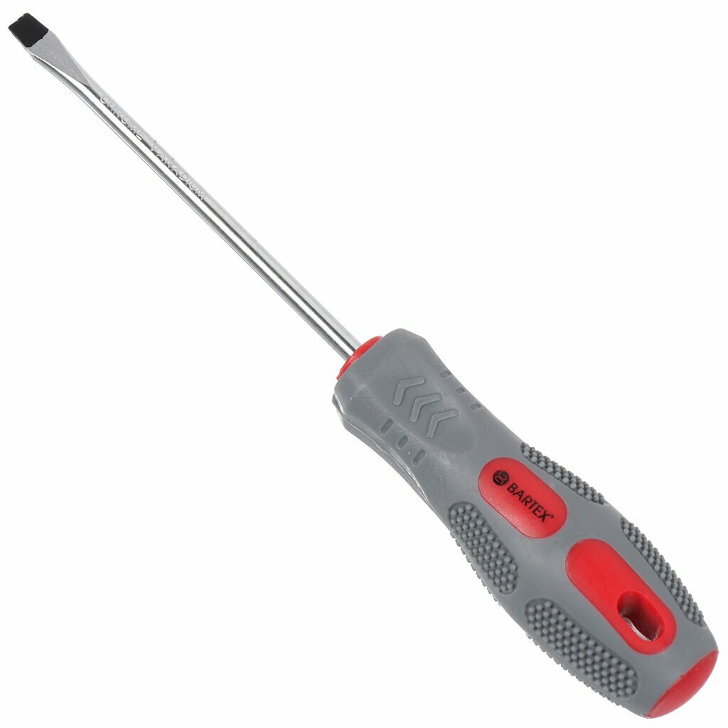 Отвертка плоская, Bartex, SL5, 5х100 мм, антискользящая двухкомпонентная, CrV сталь, K0029N