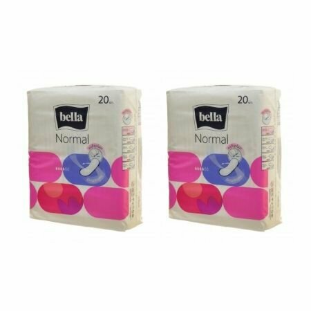Bella прокладки гигиенические Normal без крыльев 20шт 2 упаковки