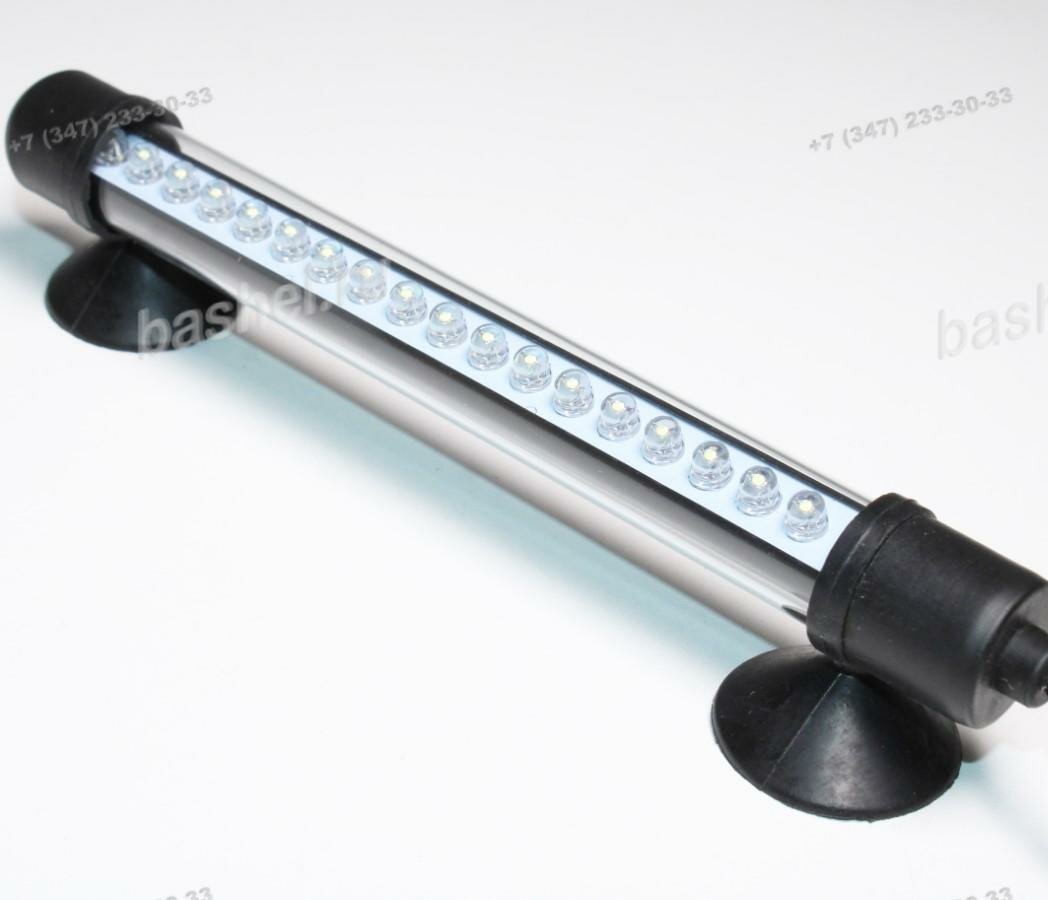 Огонек OG-LDP01 тёплый белый 12V, 1,8 W 3200K, 180мм, IP68, Лампа светодиодная для аквариума