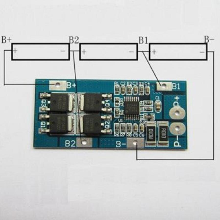 BMS 3S 20A HX-2S-JH20 модуль защиты