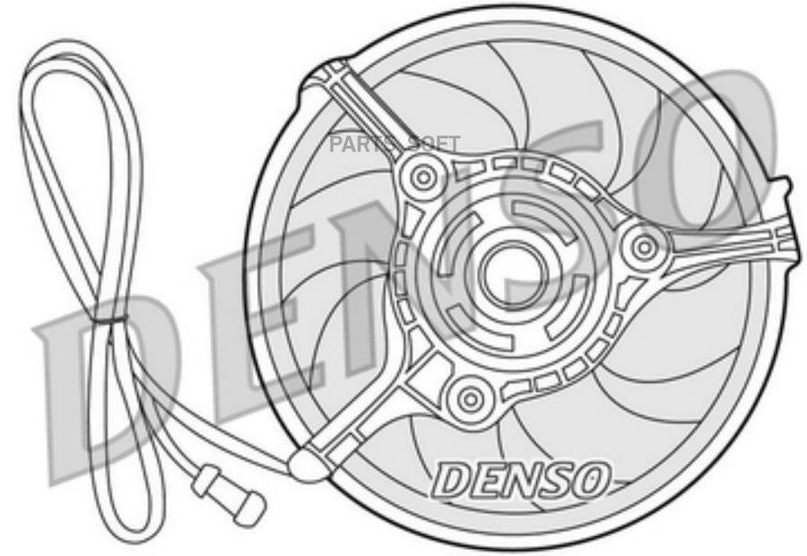 DENSO Вентилятор радиатора VAG A4/A6/A8/PASSAT/SUPERB 1.8-4.2/1.9TD-2.5TD 96-08