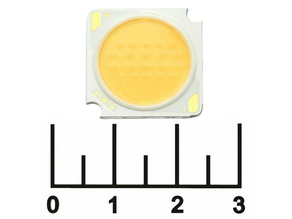 Светодиод LED 10W белый 30-33V 300mA 5000K X1919