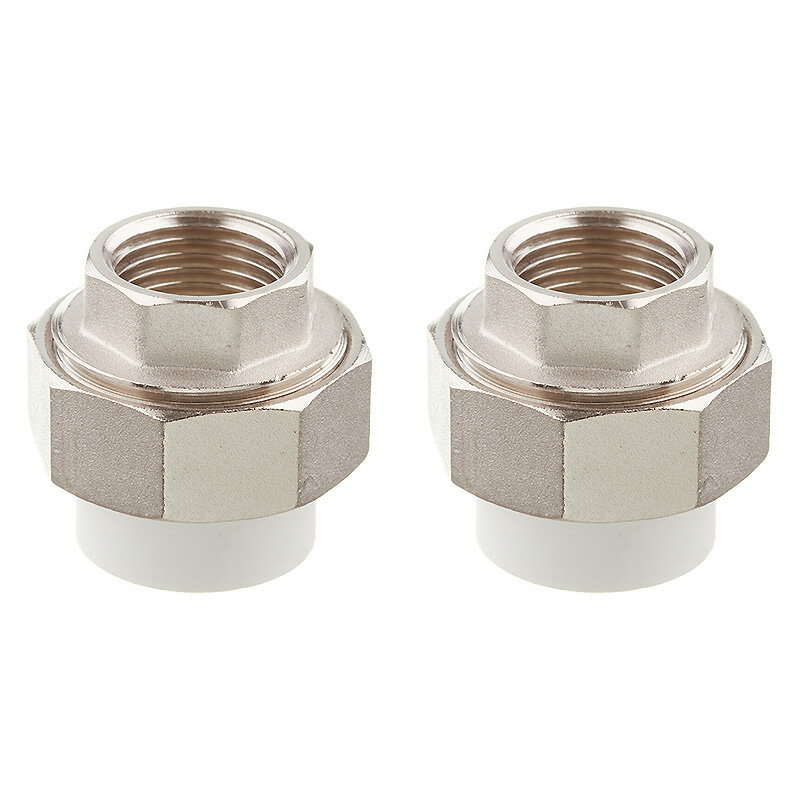 Муфта полипропиленовая разъемная (американка) 20 мм х 1/2 ВР(г) (2 шт.)