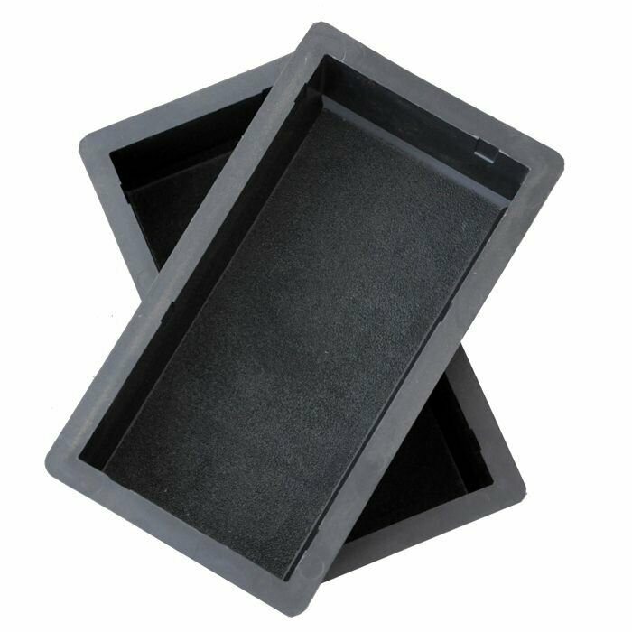 Форма для тротуарной плитки Кирпич шагрень (20х10х6.0 см), комплект - 10 шт.