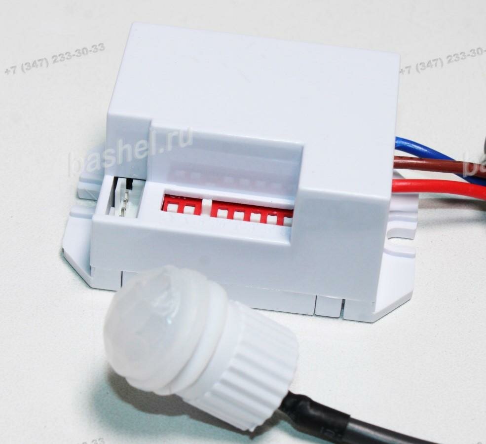 IC-ST24-TL16-180-230V 200W, 220V, 0.87A, 10-2000lux, 5с-8мин, выносной датчик 180гр, 6м, Датчик движения встраиваемый