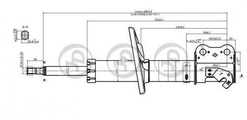 Стойка (gas) fr-l Jd JAS0226