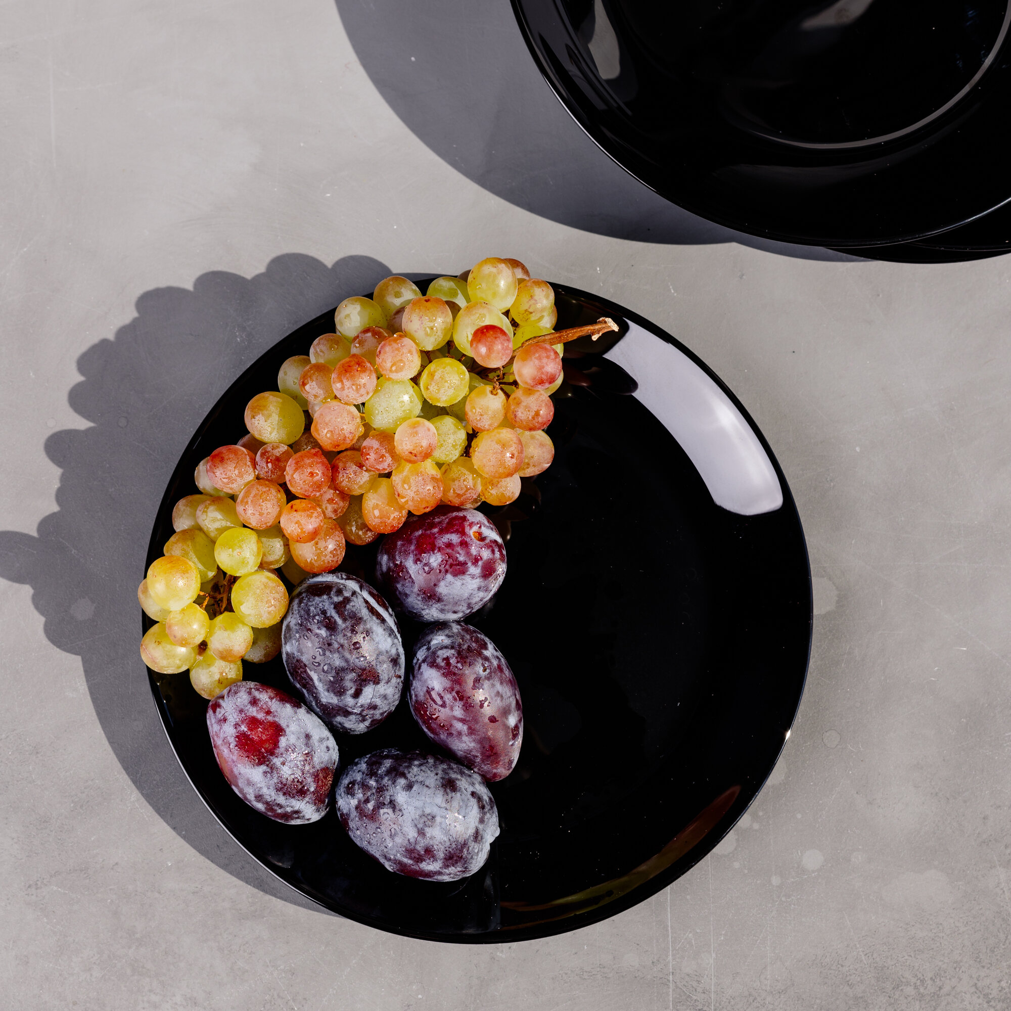 Набор тарелок, 19см, 6 штук Evolution Black (Luminarc), стеклокерамика