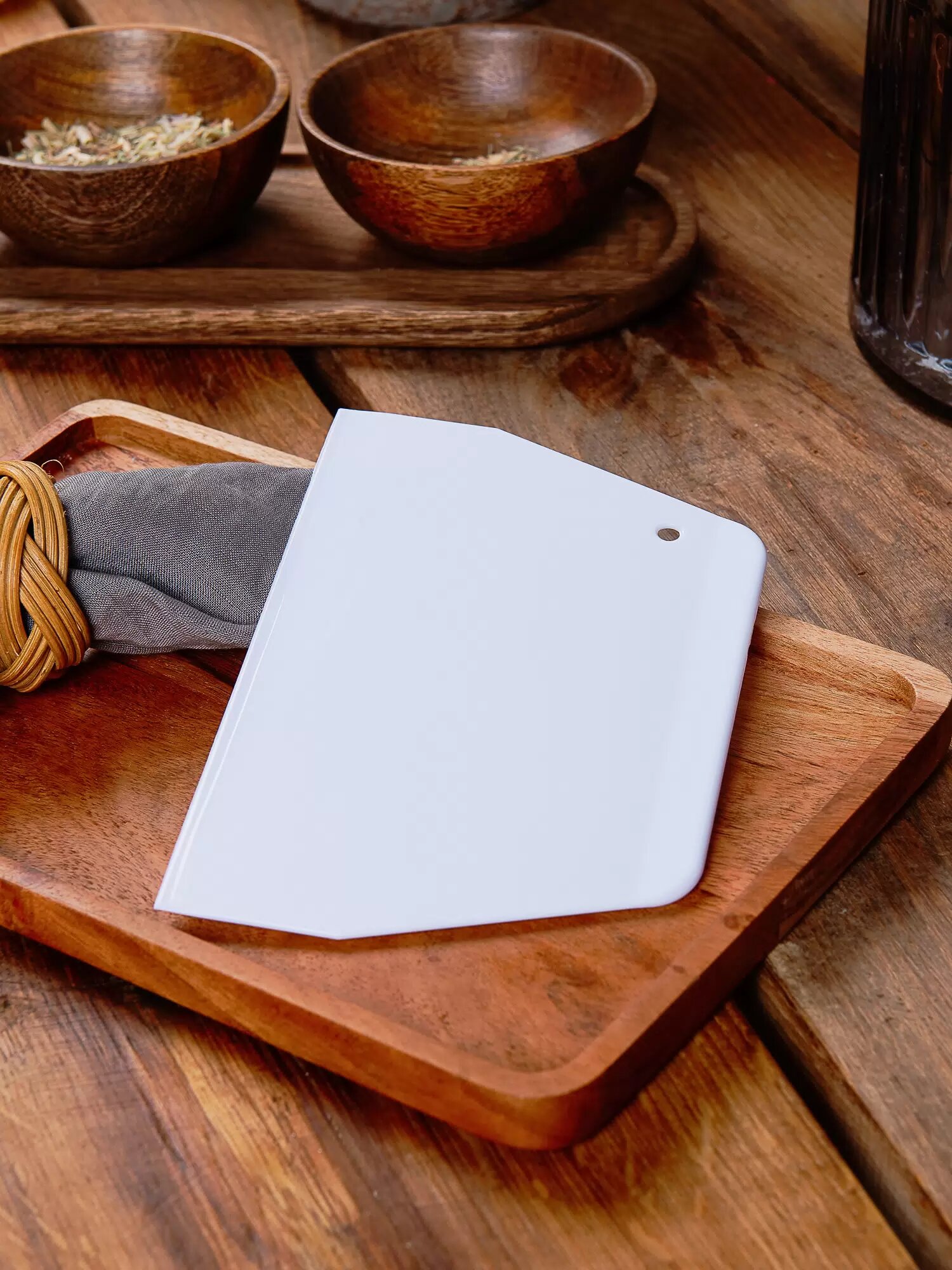 Кондитерский шпатель-скребок для работы с тестом B.Baker 19.5x13.5 см