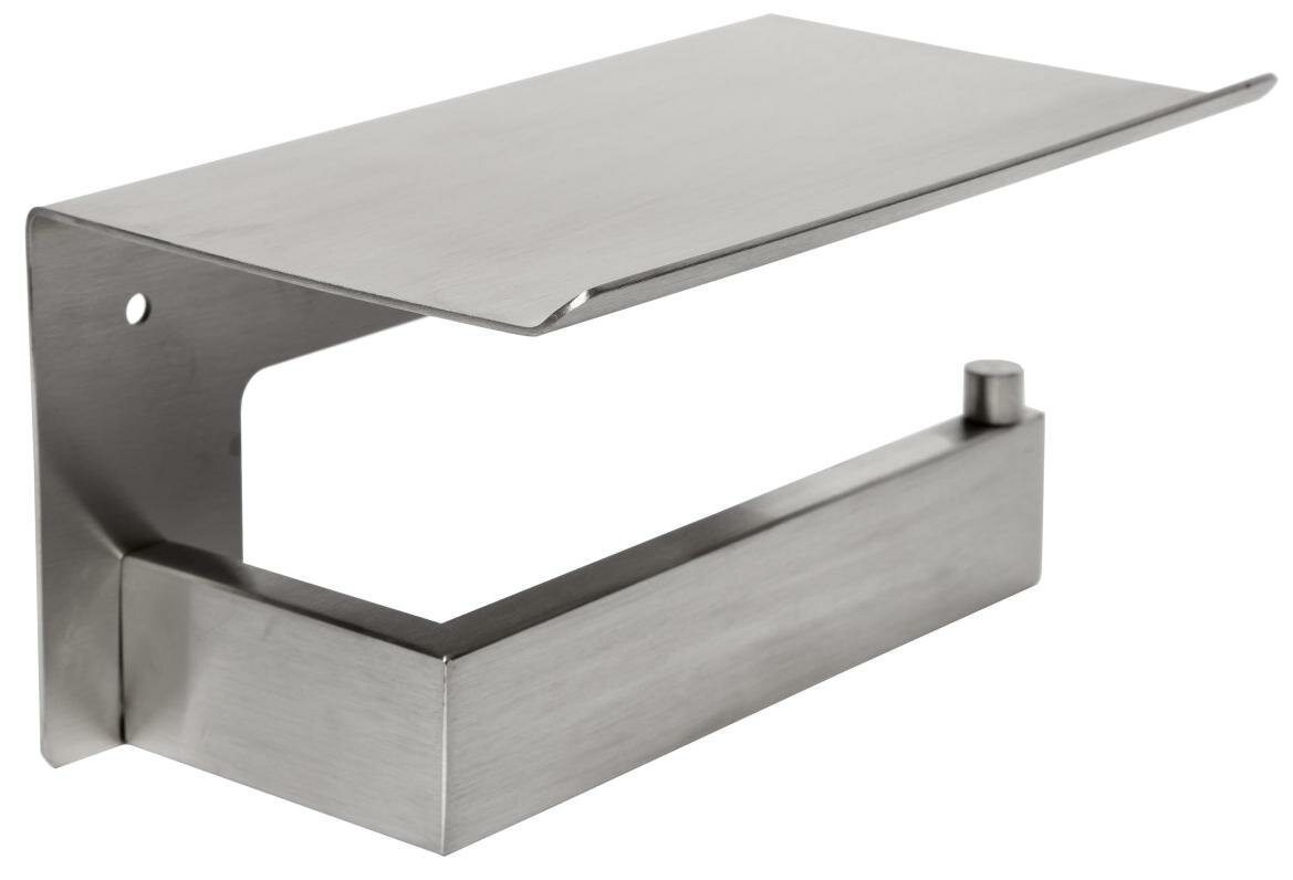 Держатель туалетной бумаги с полкой для телефона Mediclinics Harmonia AI2005CS Бумагодержатель