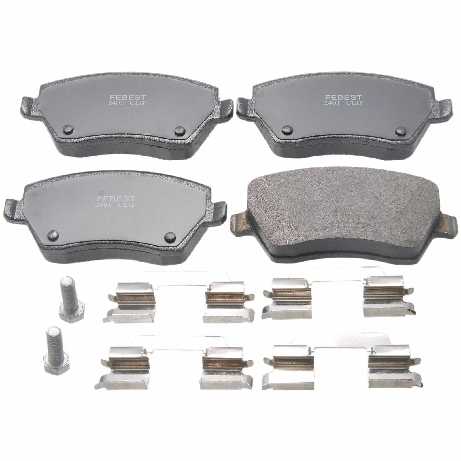 Тормозные колодки дисковые передние FEBEST 2401CLIF, для а/м DACIA Logan, RENAULT Kangoo, SUZUKI Liana