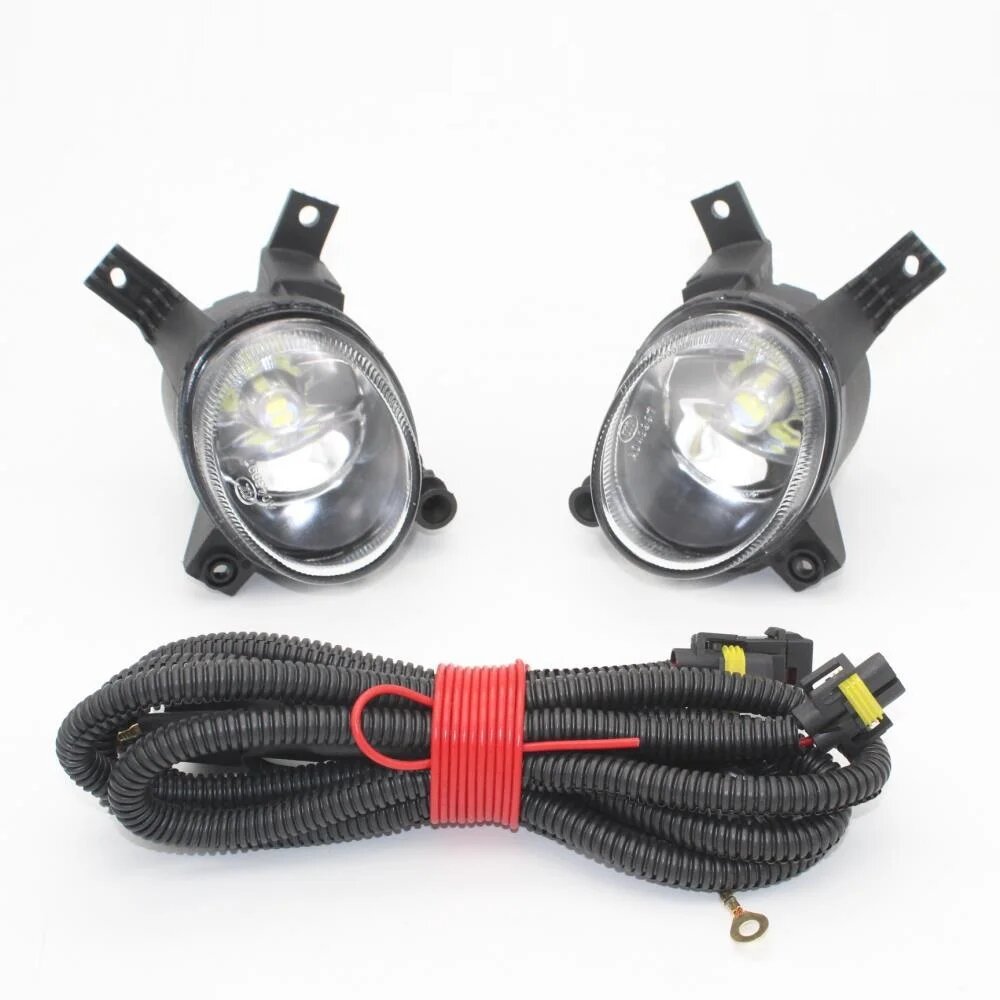 Светодиодный автомобильный фонарь для Audi A3 2008 2009 2010 2011 2012 2013, Стайлинг автомобиля, передняя светодиодная противотуманная фара, противотуманная фара с лампочками или проводом fog lights and wire