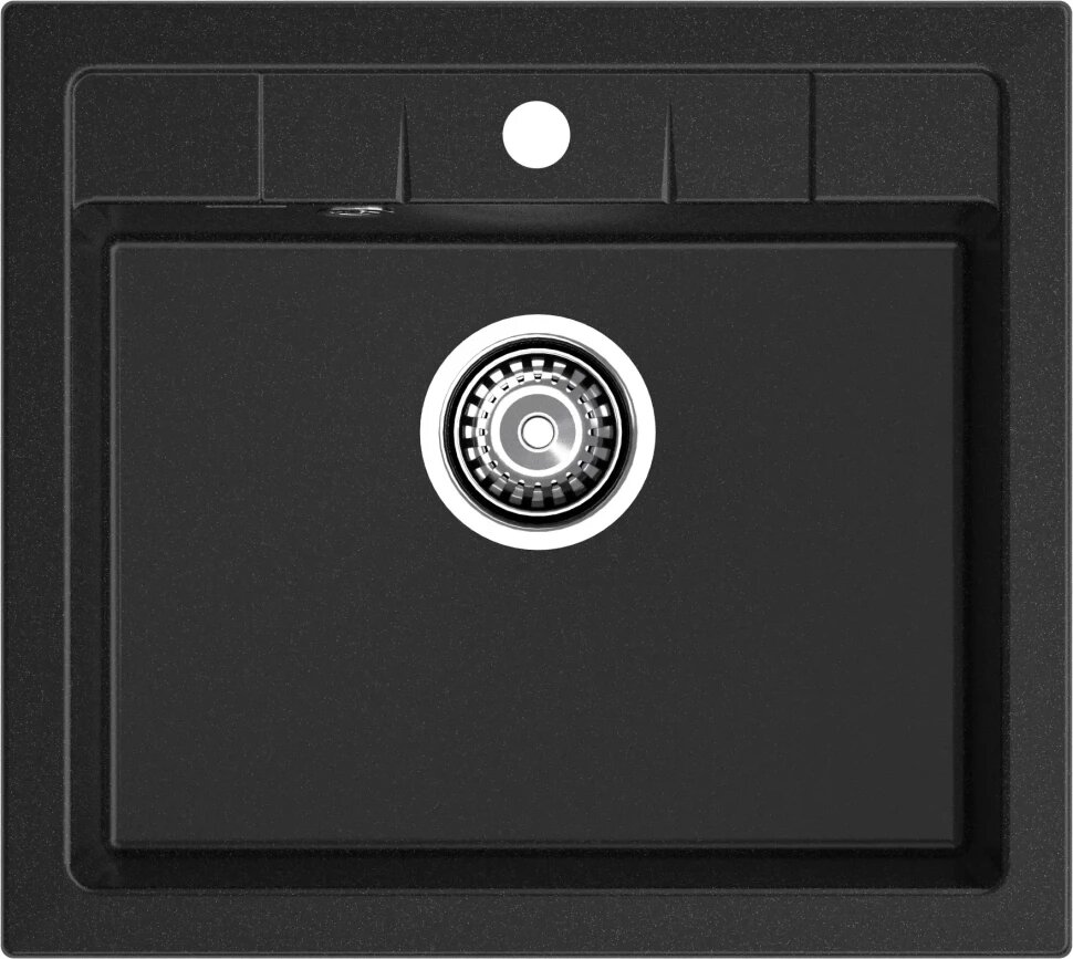 Кухонная мойка GranFest Quadro 561 56x50 см, черный