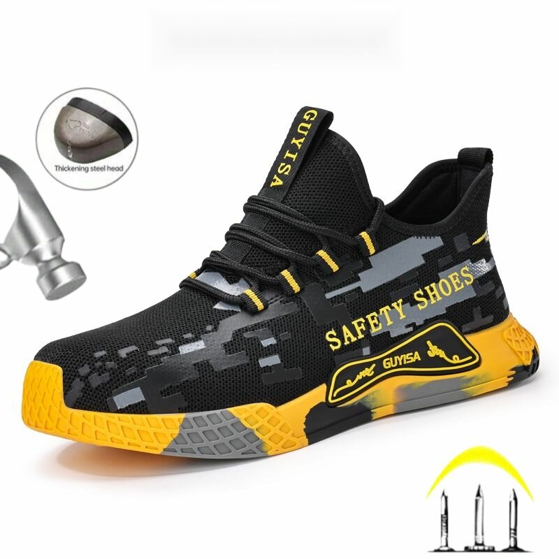Защитная обувь для мужчин Рабочие ботинки со стальным носком CN size37-45