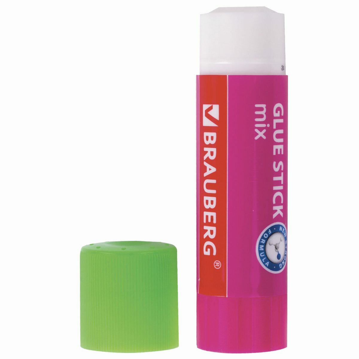 Клей-карандаш Brauberg MIX, 15г, PVP-основа (229072), 1шт.