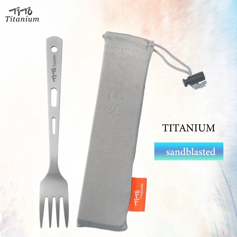 TiTo TiTanium Spork набор из 3 предметов sandblastingfork