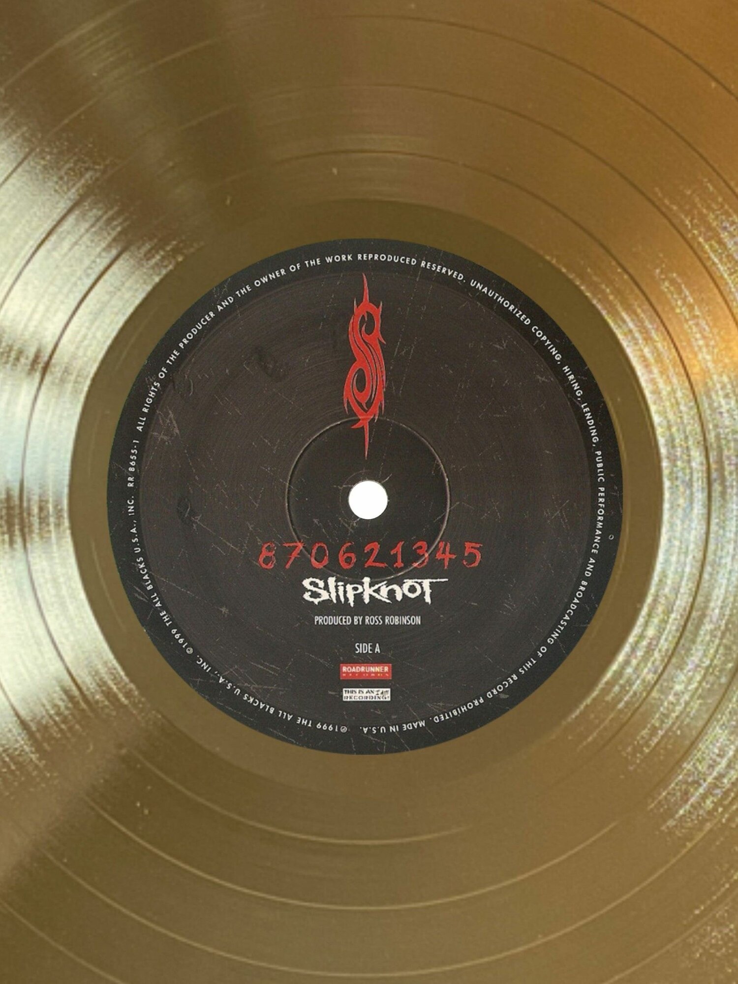 Золотой диск Slipknot — фото 1