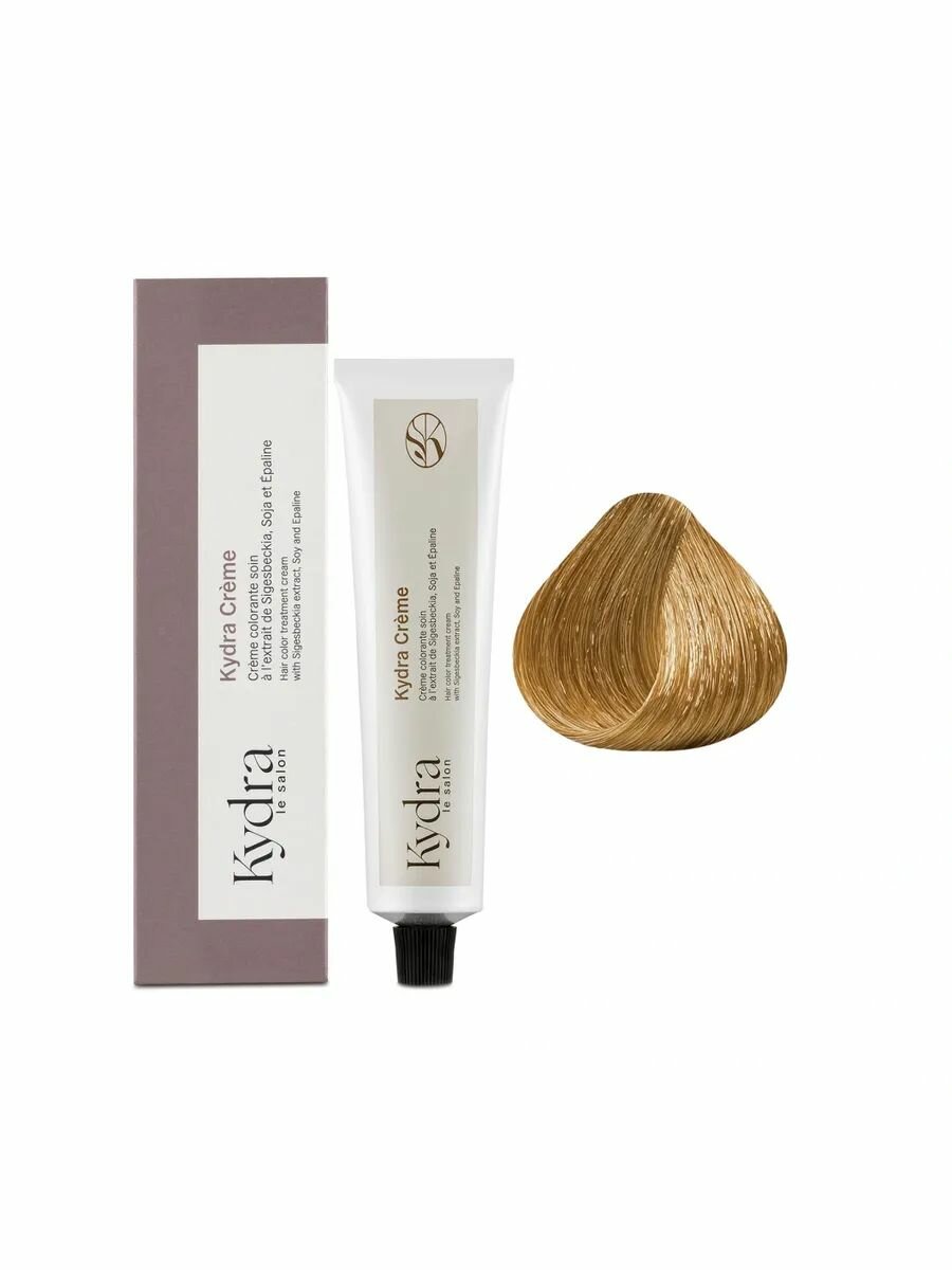 8/30 Краска для волос KYDRA CREME RADIANT LIGHT GOLDEN BLONDE, 60 мл