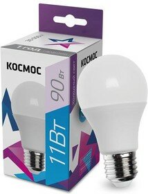 1шт/уп. Лампа LED Груша 11Вт 220В A60 E27 880Лм 6500К Свет Холодный белый арт. LkecLED11wA60 E2765 Космос, уп. 1шт