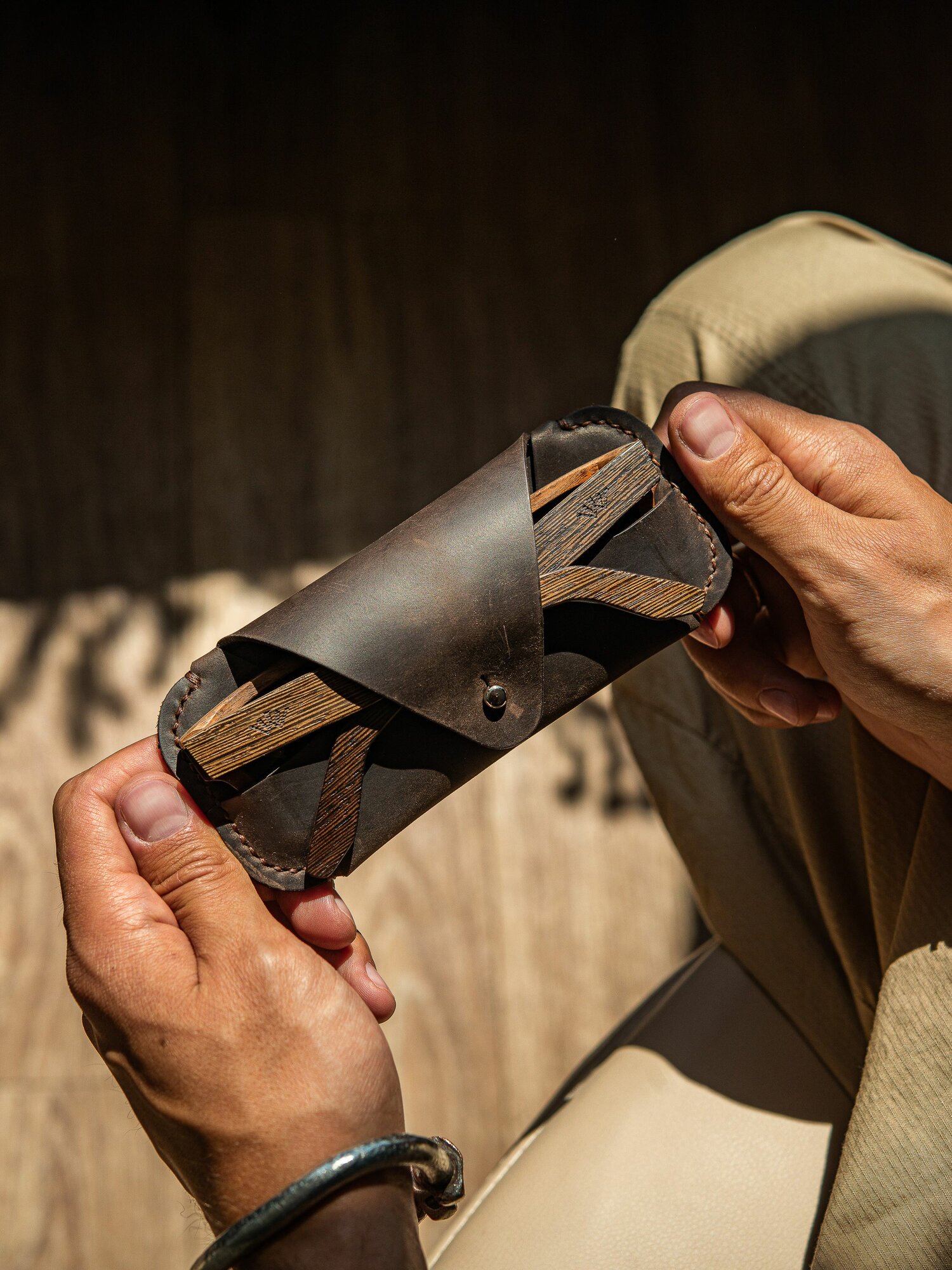 Футляр для очков из натуральной кожи, кожаный чехол для очков, очечник унисекс: мужской/женский