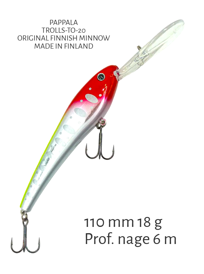 Воблер для троллинга на хищника высококачественная реплика RAPALA TROLLS-TO-20, 110 мм, 18 г. #11