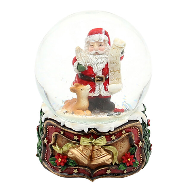 Снежный шар Санта-Клаус: Свиток Подарков 9 см, Sigro, 50-2051-2