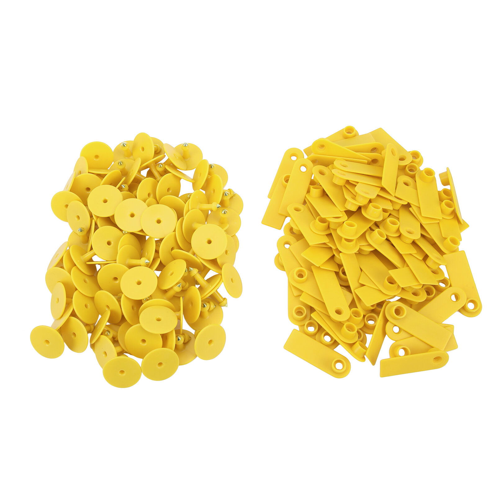 Пустые ушные бирки с животными, коза, овца, свинья, домашний скот, ушные бирки из ТПУ для сельскохозяйственных животных, без букв, желтый