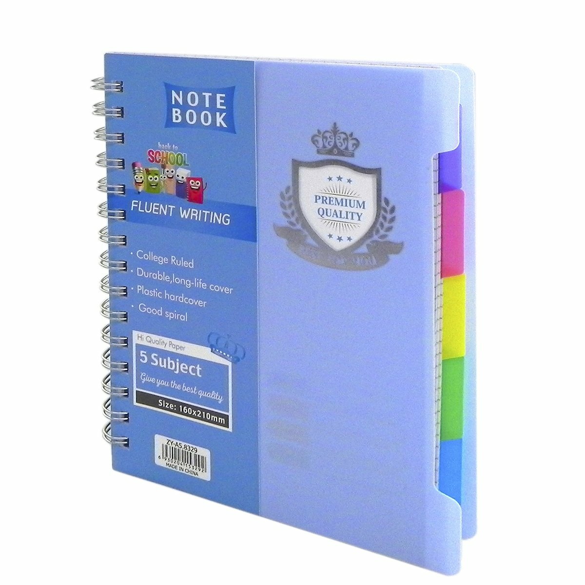 Тетрадь Alingar Best for you, A5, сиреневая, спираль, клетка,1ш